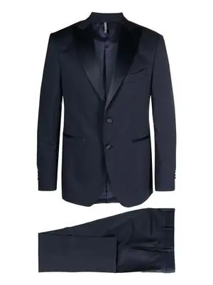 CHÂTEAU LAFLEUR-GAZIN Peak-lapel Single-breasted Blazer - Blue