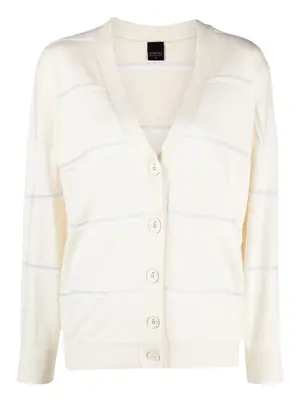 Lorena Antoniazzi Striped Knitted Cardigan - Neutrals