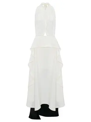 Victoria Beckham Circle Draped Dress - White