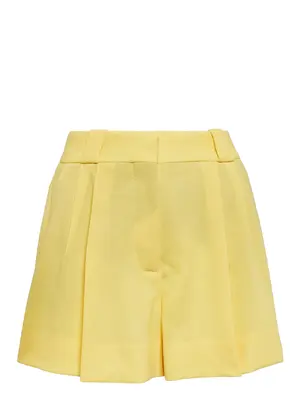 BLAZÉ MILANO Selle Virgin Wool Shorts - Yellow
