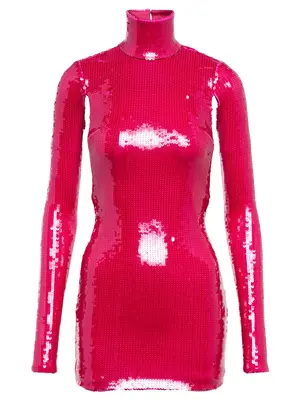 LAQUAN SMITH Sequined Minidress - Pink