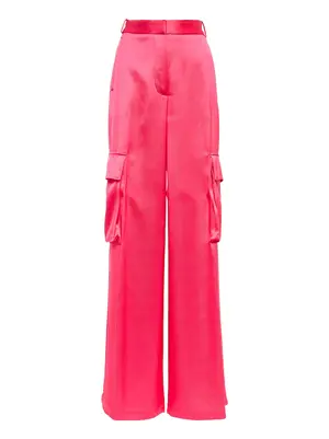 Versace Satin Cargo Trousers - Pink