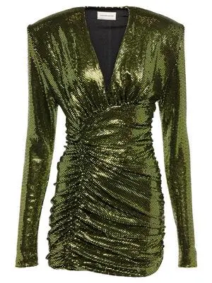 Alexandre Vauthier Embellished Minidress - Green