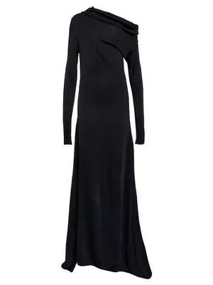 FERRAGAMO One-shoulder Gown - Black