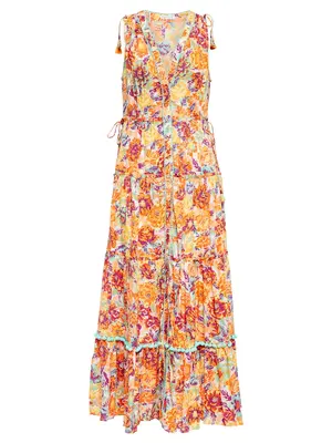 Poupette St Barth Ivy Floral Maxi Dress - Multicoloured