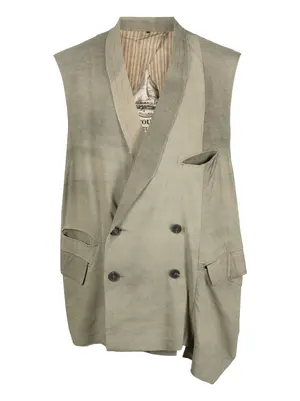 ZIGGY CHEN Ziggy Chen Asymmetric Double-Breasted Jacket