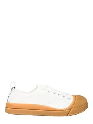 Bottega Veneta Vulcan Low Top Sneaker - Optic White & Honey