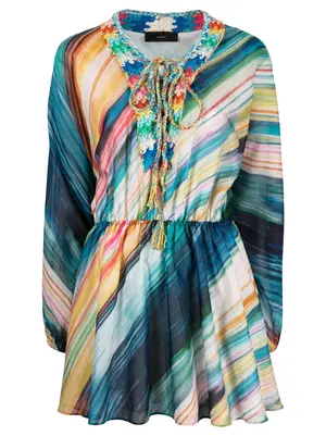 ALANUI Alanui Daylight Mirage-Print Mini Dress
