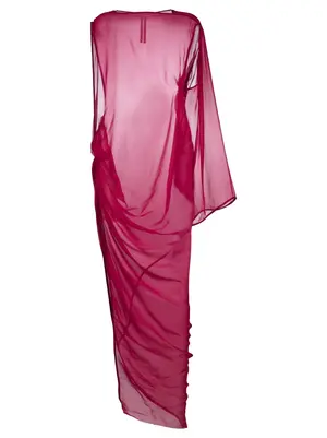 Rick Owens Draped Asymmetric Long Dress - Pink