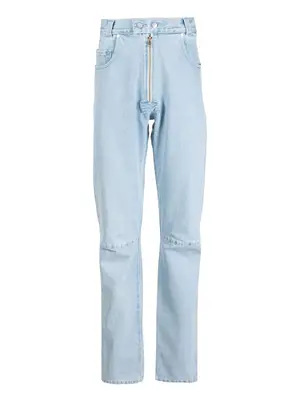 GMBH Washed Straight-leg Jeans - Blue