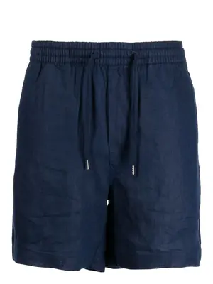 RALPH LAUREN Logo-Embroidered Linen Deck Shorts