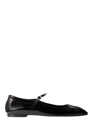 AeydĒ Uma Patent-leather Mary Jane Ballet Flats - Black