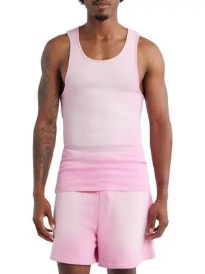 ELWOOD Malibu Cotton Rib Tank Sun Faded Pink