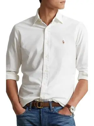 Polo Ralph Lauren Classic Oxford Button-down Sport Shirt - White