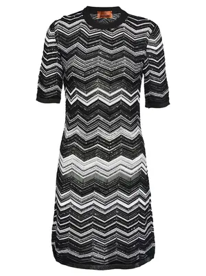 MISSONI Missoni Zig-zag Knit Minidress