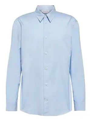 Gabriela Hearst Quevedo Cotton Poplin Shirt - Blue