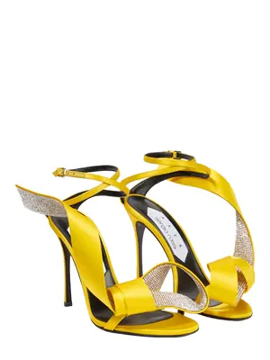 AREA X Sergio Rossi Marquise Embellished Sandals - Yellow
