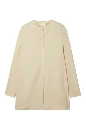 THE ROW The Row Berilla Twill Blouse Beige
