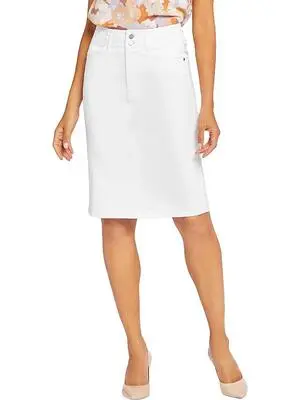 NYDJ High Rise Skirt - Optic White