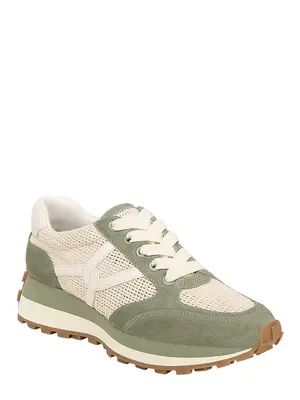 Veronica Beard Valentina Low Top Sneakers Coco/sage