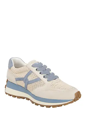 Veronica Beard Valentina Low Top Sneakers Coco/vista Blue
