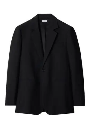Burberry Wool Tailored Jacket - Black