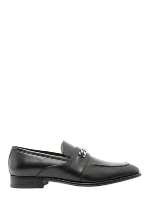Gucci Interlocking G-chain Loafers - Black