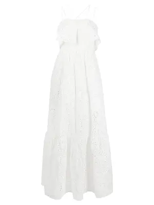 SELF-PORTRAIT Self-Portrait Broderie Anglaise Maxi Dress