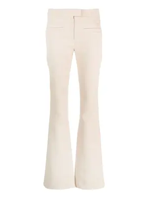 COURREGES Mid-rise Flared Trousers - Neutrals