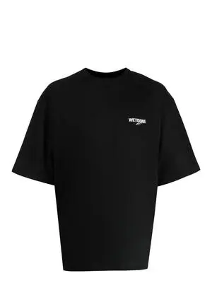We11Done Logo Cotton T-shirt - Black