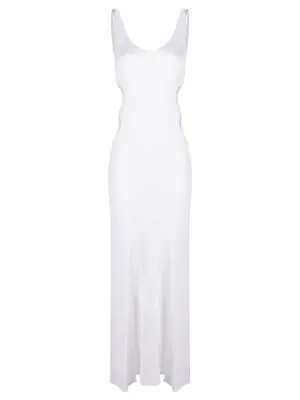 Chloé Cut-out Sleeveless Maxi Dress White