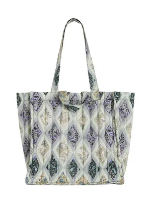 Cinq À Sept Diamond-jacquard-pattern Tote Bag - Green