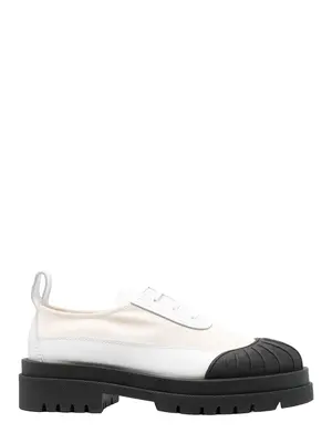 Plan C Canvas Lace-up Sneakers - Neutrals