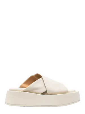 Marsèll 60mm Cross-strap Platform Sandals - Neutrals