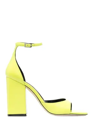 Paris Texas Fiona 100mm Block-heel Sandals - Green