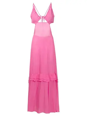 AMIR SLAMA Cut-out Maxi Dress - Pink