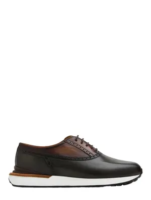 Magnanni Grafton Leather Sneakers - Black
