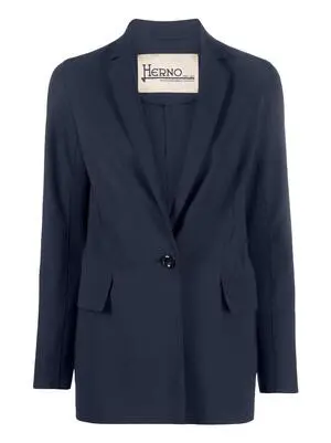 Herno Single-breasted Blazer - Blue