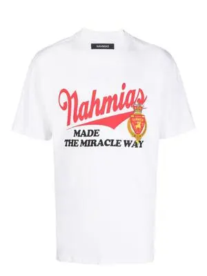 NAHMIAS Logo-print Cotton T-shirt - White