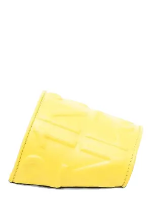 N°21 Logo-embossed Leather Slides - Yellow