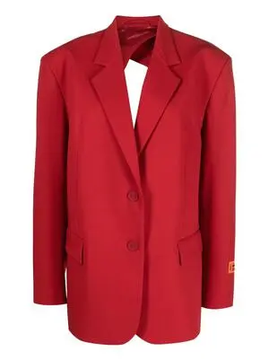 Heron Preston Open-back Single-breasted Blazer - Red