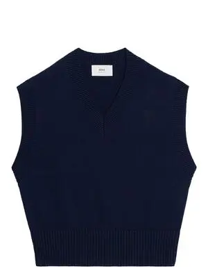 Ami De Coeur Knitted Vest - Blue