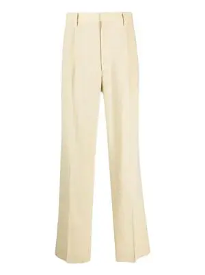 Auralee Hard Twist Viyella Wool Trousers - Neutrals