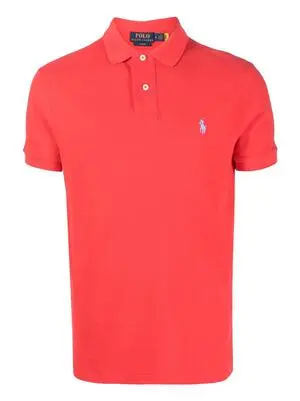 Polo Ralph Lauren Short-sleeved Cotton Polo Shirt Red