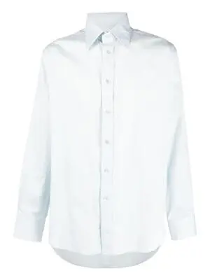 TOM FORD Cotton Silk Poplin Slim-fit Shirt - Blue
