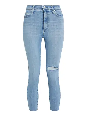 Nobody Denim Siren Cropped Skinny Jeans - Light Denim