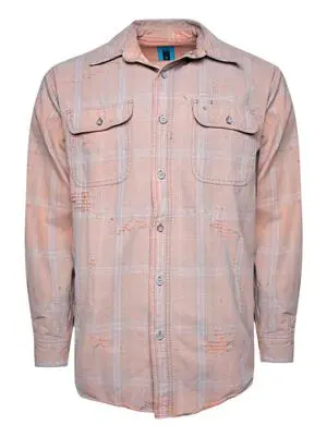 NOTSONORMAL Destroyed Flannel Shirt - Flint