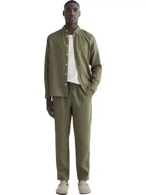 Everlane Linen Easy Pant Olive