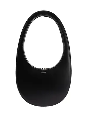Coperni Swipe Leather Shoulder Bag - Black