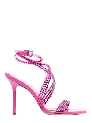 GEDEBE Kim 100mm Embellished Sandals - Pink